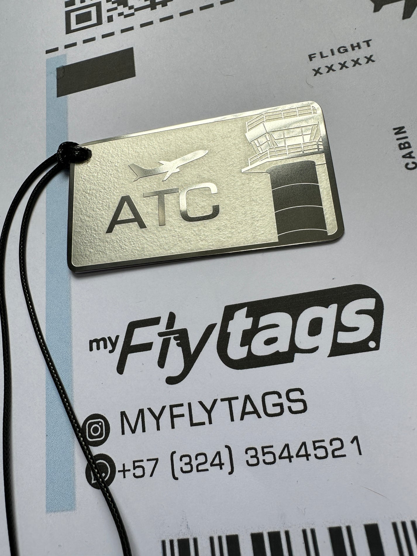Crew tag metálico ATC – My fly tags