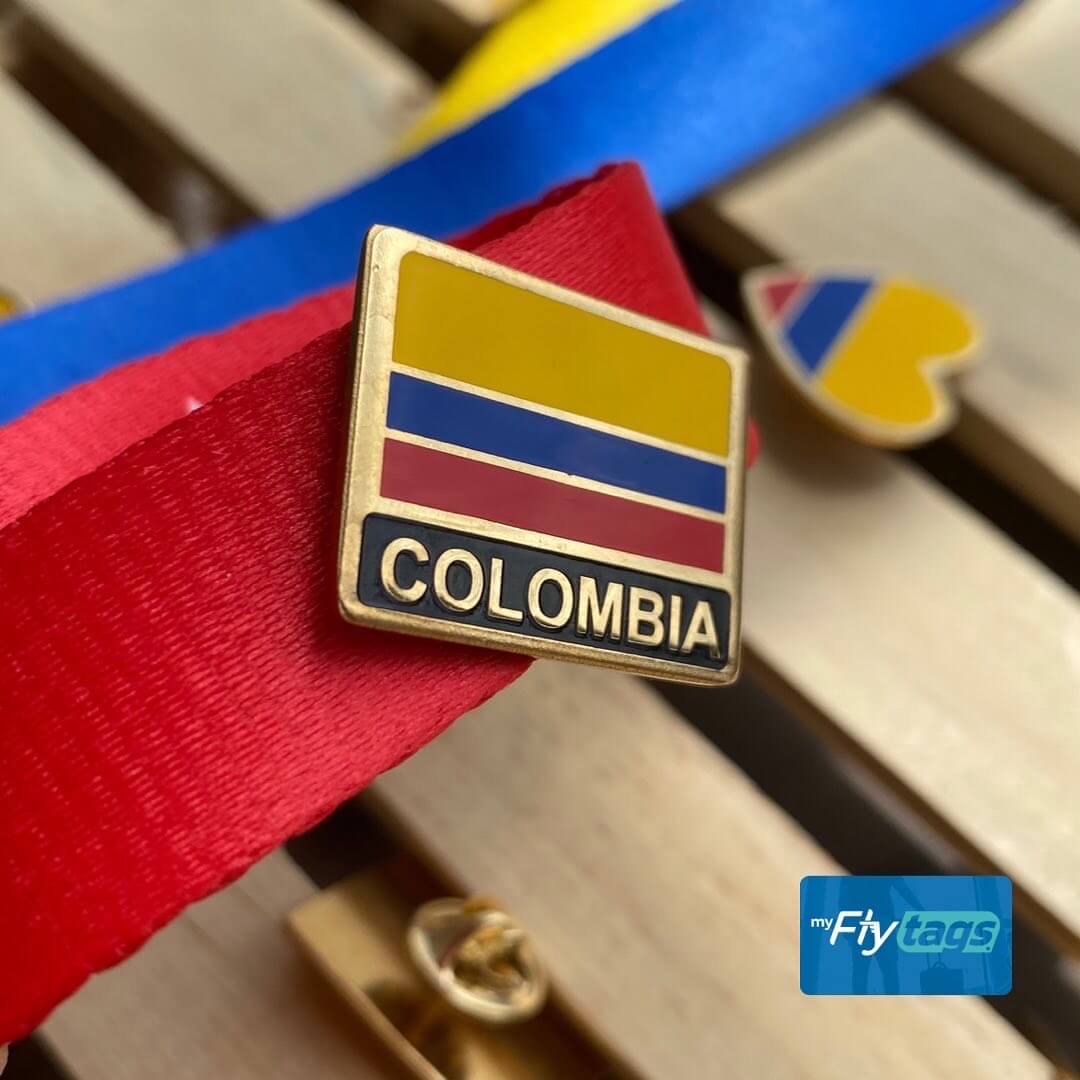 Pin Bandera Colombia – My fly tags